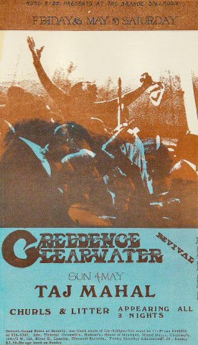 Creedence Clearwater Revival Vintage Concert Postcard from Grande ...