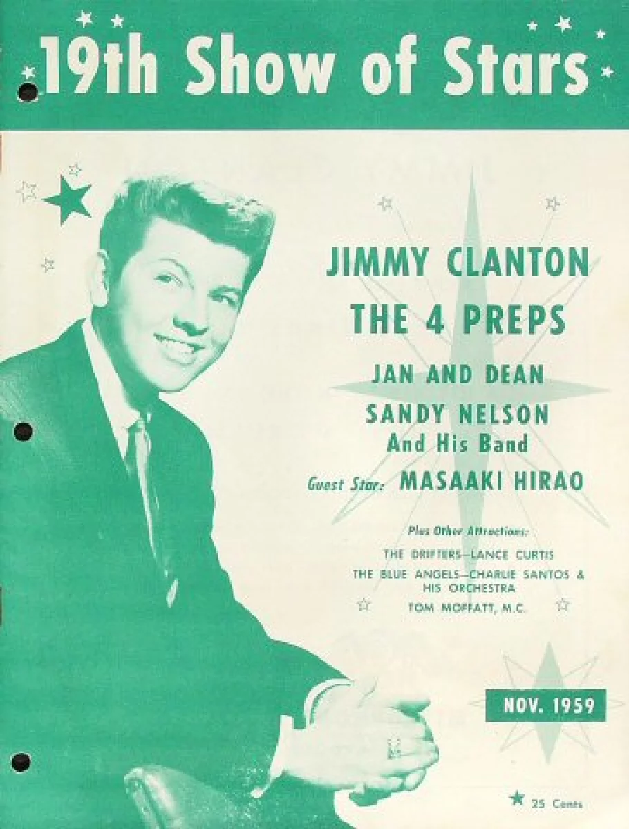 Jimmy Clanton Vintage Concert Program from Hilo Civic Auditorium, Nov ...