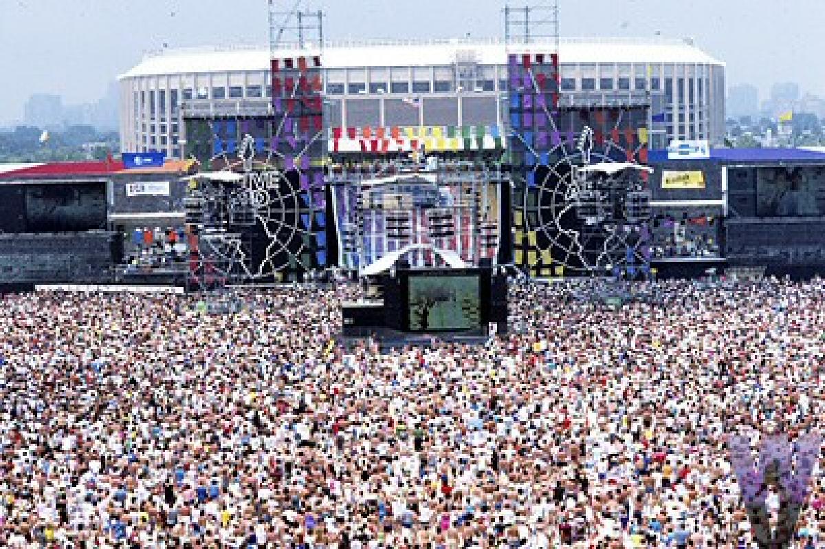 Crowd Vintage Concert Photo Fine Art Print from JFK Stadium, Sep 1 ...