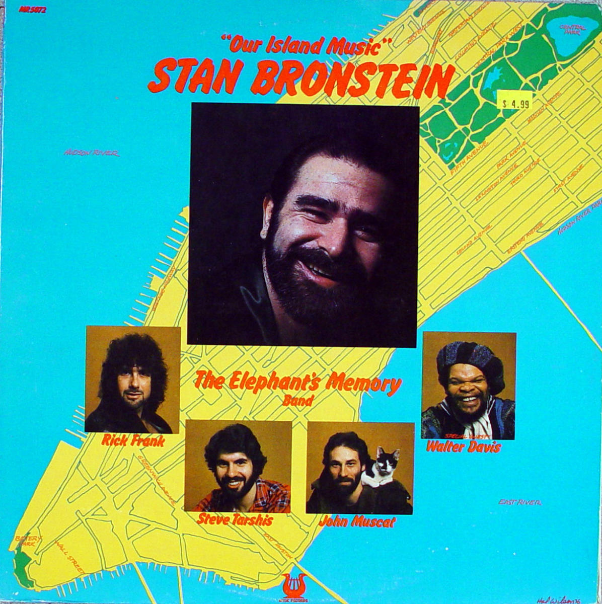 Stan Bronstein And The Elephant's Memory Band Vinyl 12" at Wolfgang's