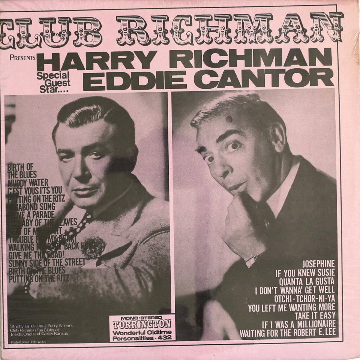 Harry Richman Vinyl 12" at Wolfgang's