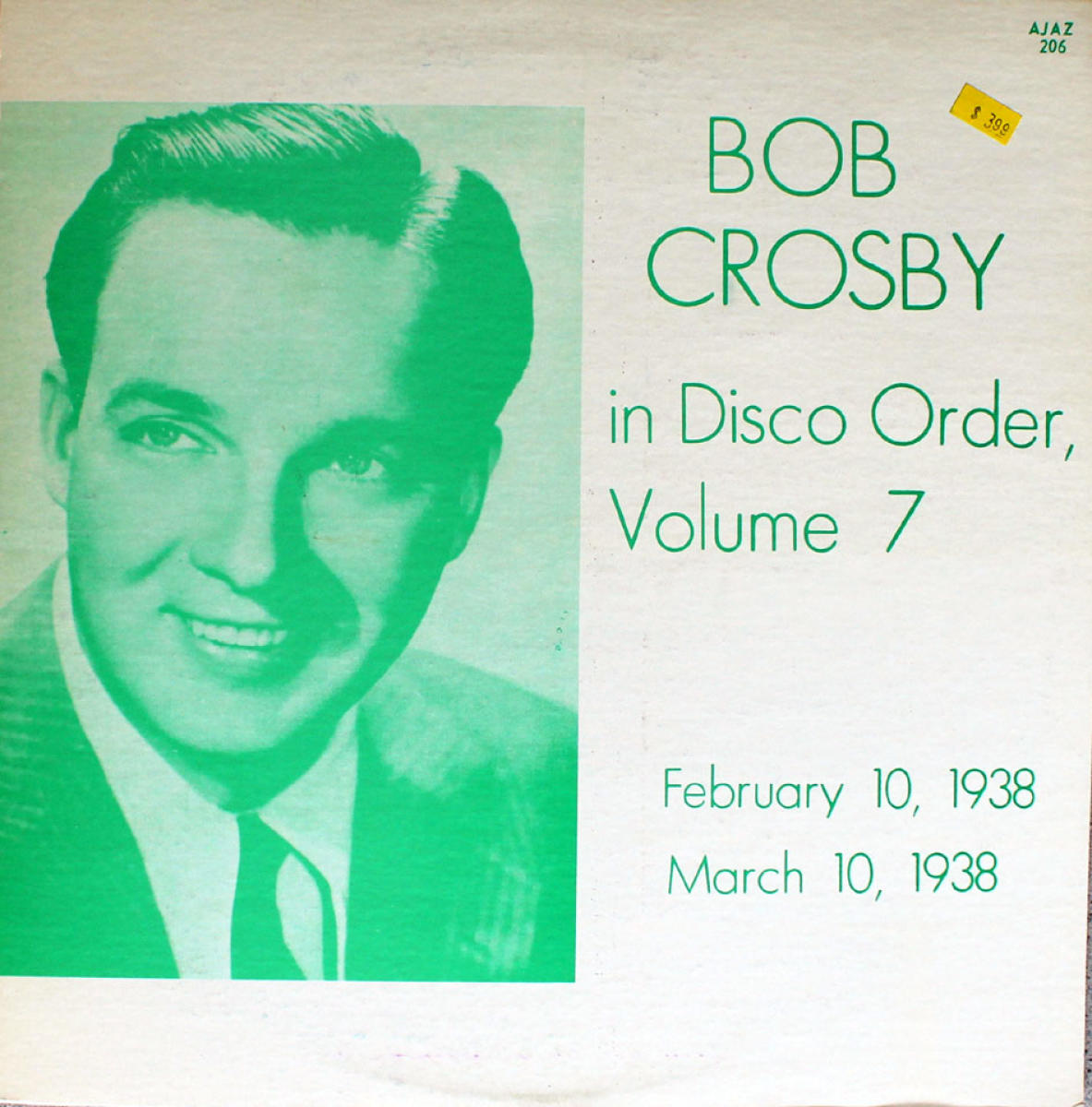 Bob Crosby Vinyl 12", 2015 at Wolfgang's