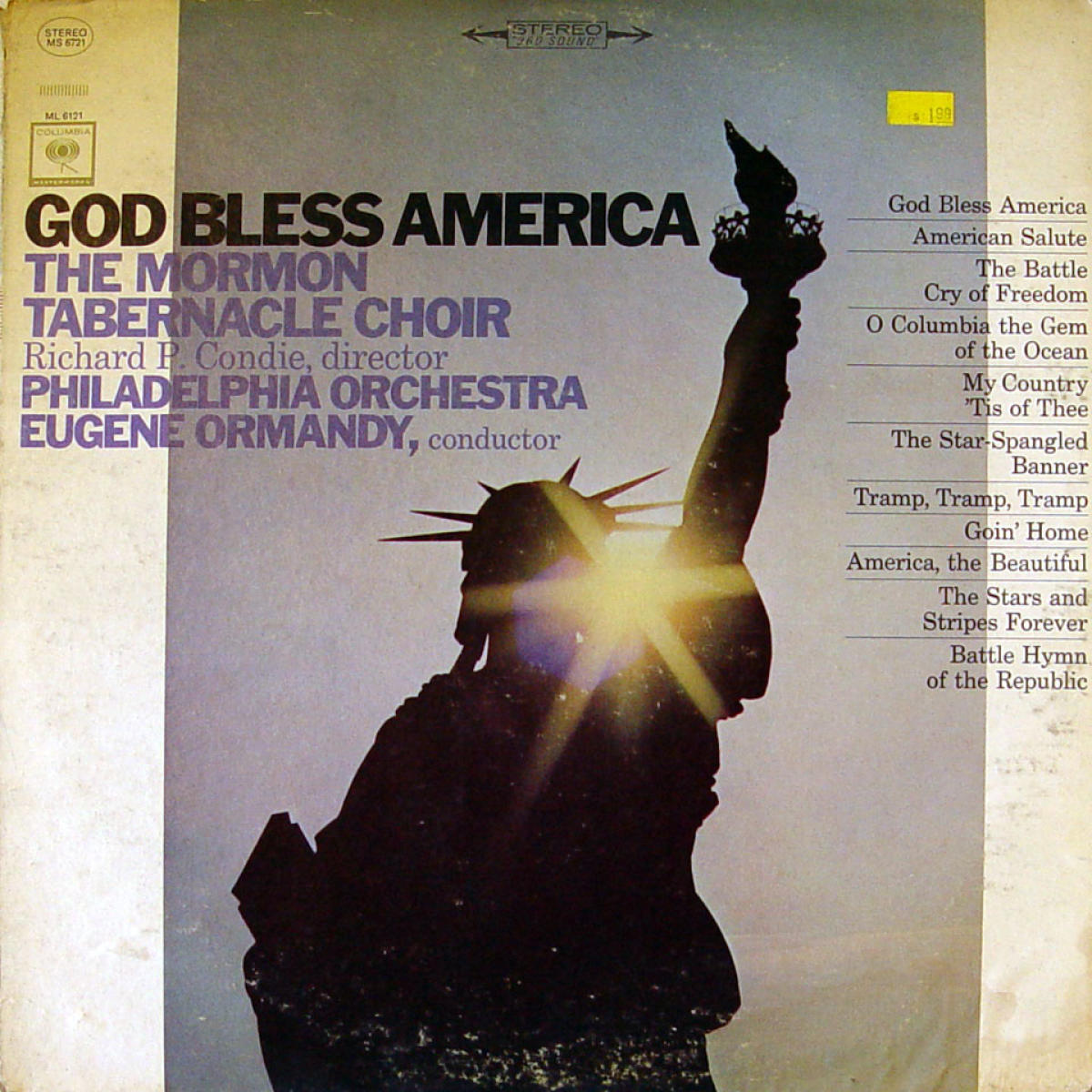 The Mormon Tabernacle Choir Vinyl 12", 1960 at Wolfgang's