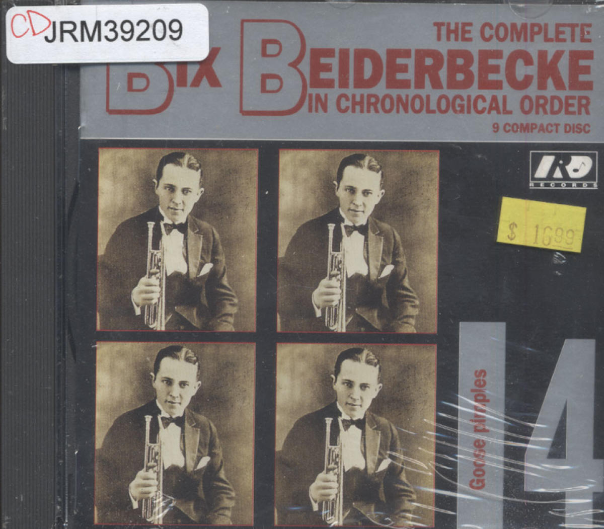 The Complete Bix Beiderbecke In Chronological Order CD, 1991 at Wolfgang's