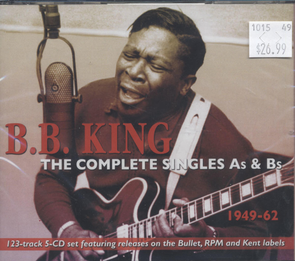 B.B. King CD, 2015 at Wolfgang's