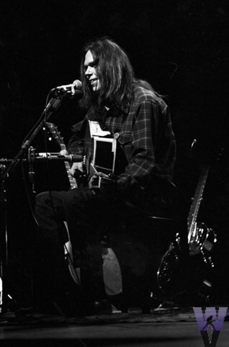 Neil Young Vintage Concert Photo Fine Art Print, 1971 at Wolfgang's
