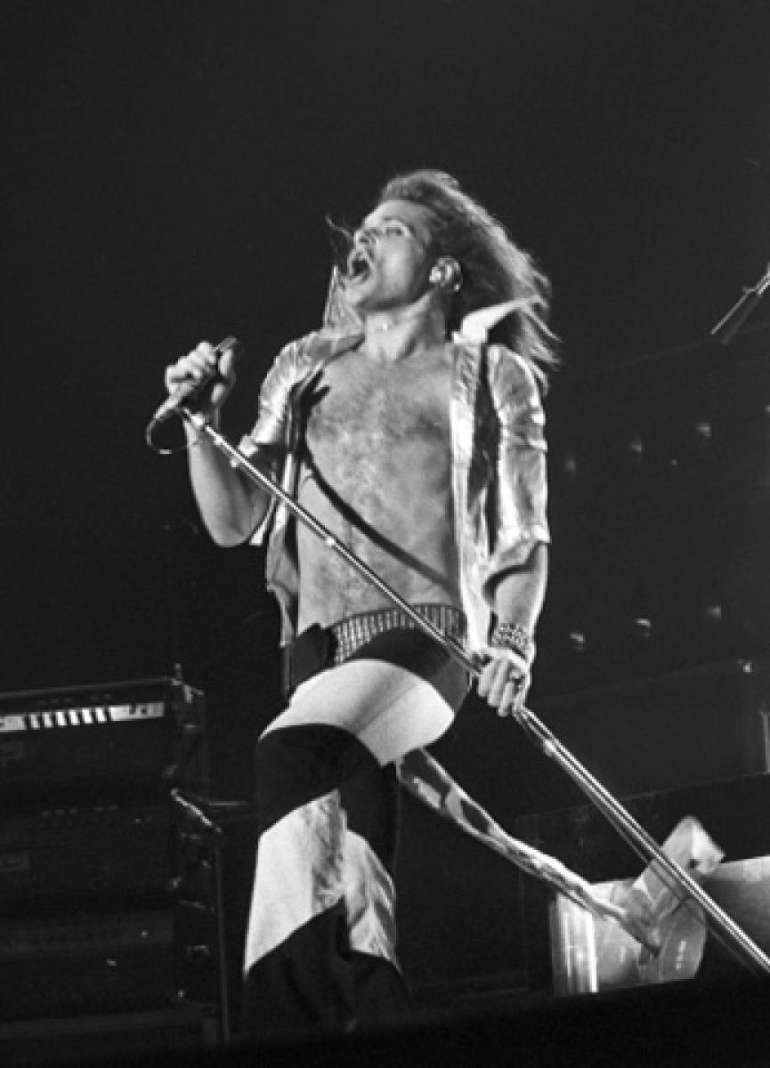 David Lee Roth Vintage Concert Photo Fine Art Print, 1978 at Wolfgang's