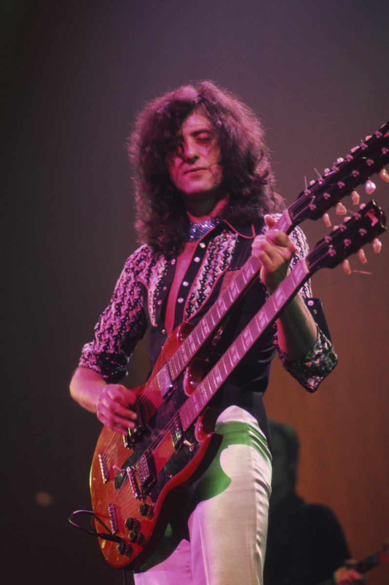 Jimmy Page Vintage Concert Photo Fine Art Print at Wolfgang's