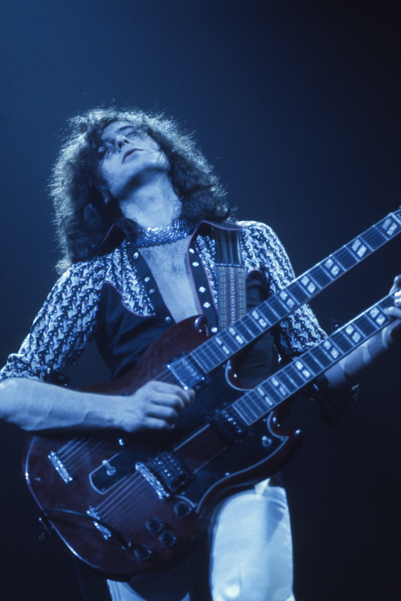 Jimmy Page Vintage Concert Photo Fine Art Print at Wolfgang's
