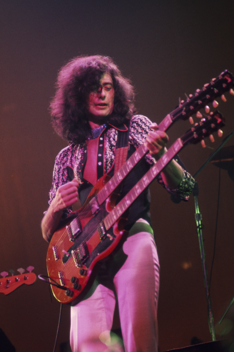 Jimmy Page Vintage Concert Photo Fine Art Print at Wolfgang's