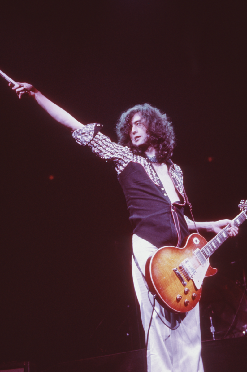 Jimmy Page Vintage Concert Photo Fine Art Print at Wolfgang's