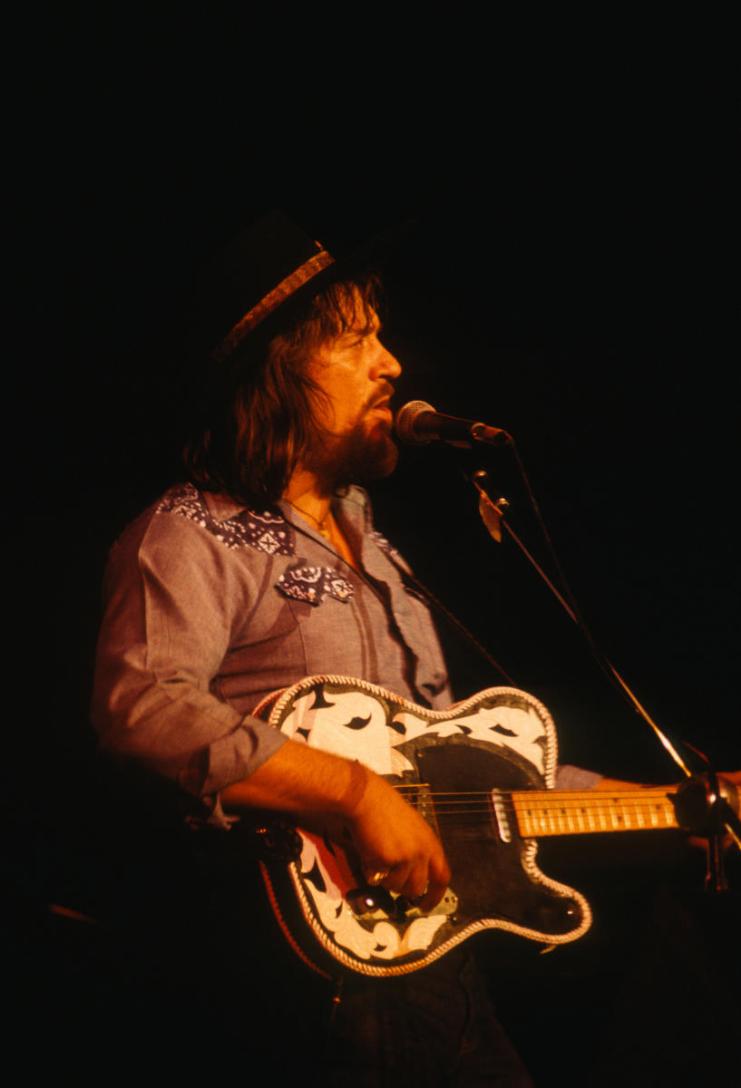 Waylon Jennings Vintage Concert Photo Fine Art Print at Wolfgang's