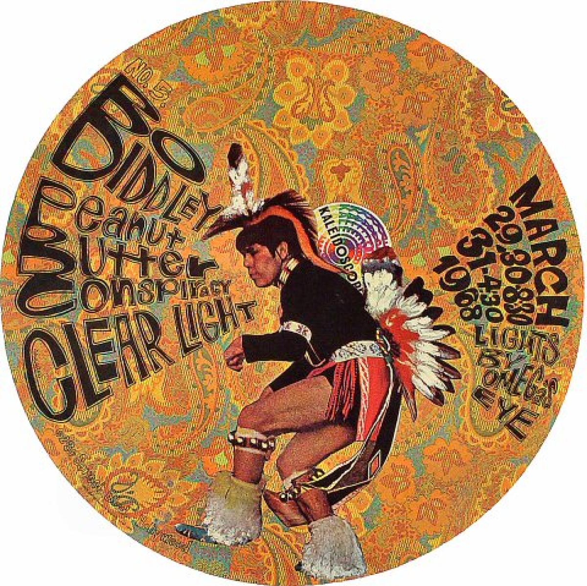 Bo Diddley #5 Vintage Concert Poster from Kaleidoscope, Mar 29, 1968 at ...
