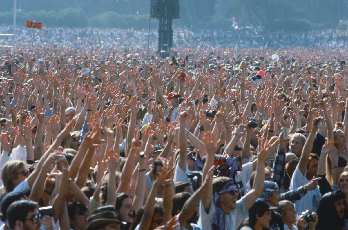 Crowd Vintage Concert Photo Fine Art Print at Wolfgang's