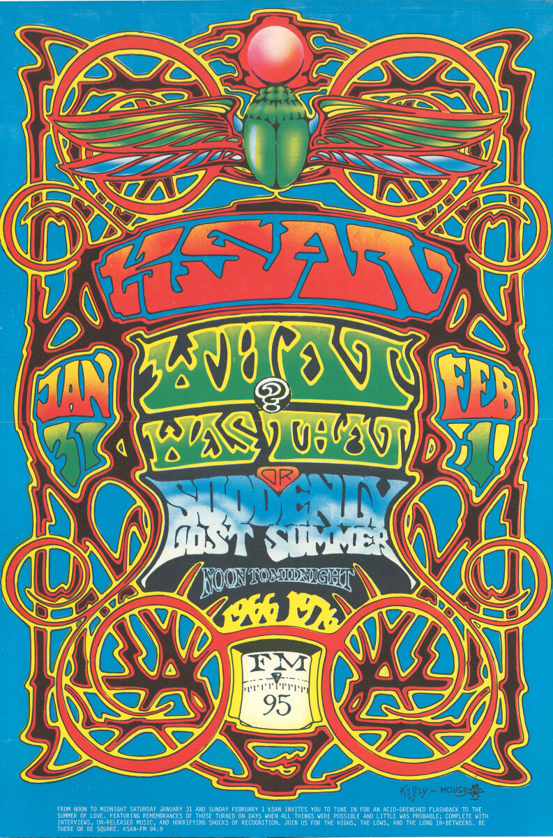 KSAN Vintage Concert Poster from KSAN, Jan 31, 1976 at Wolfgang's