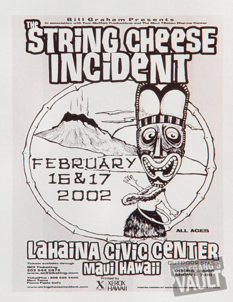 String Cheese Incident Vintage Concert Handbill from Lahaina Civic ...