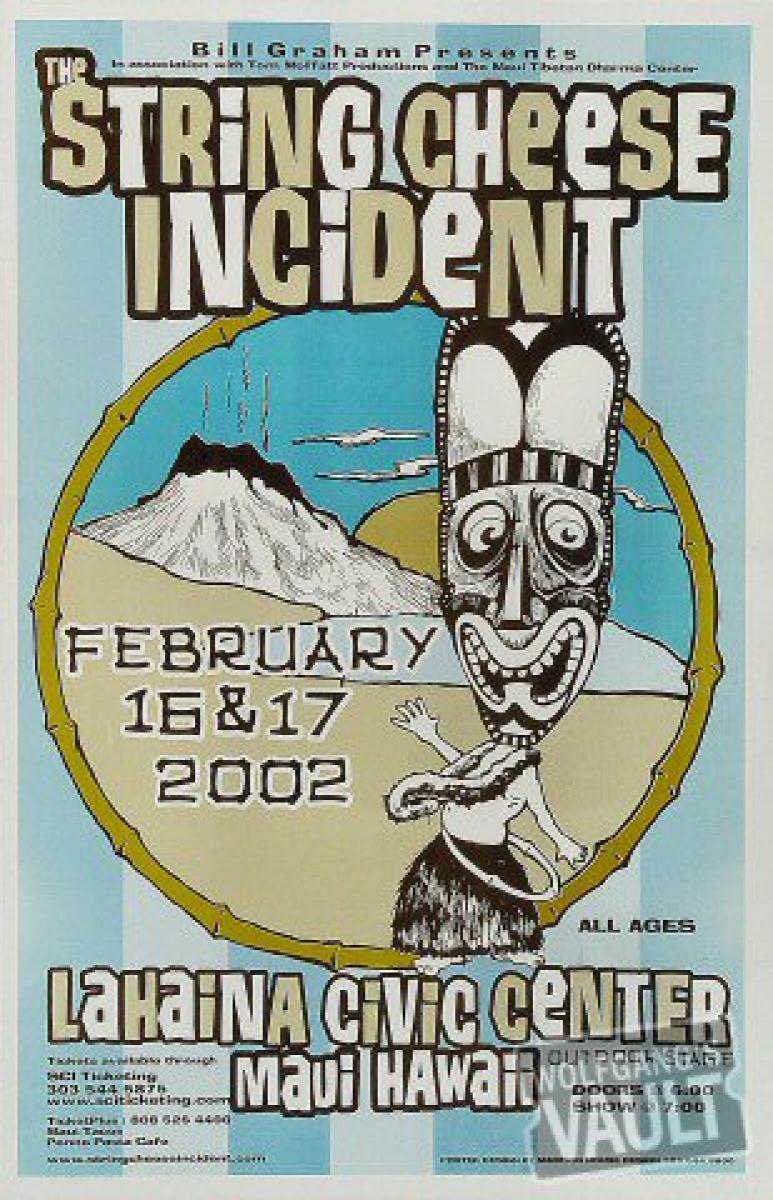String Cheese Incident Vintage Concert Poster from Lahaina Civic Center ...