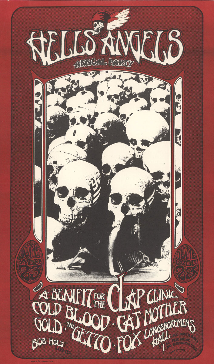 Cold Blood Vintage Concert Poster from Longshoreman's Hall, Jun 23 ...