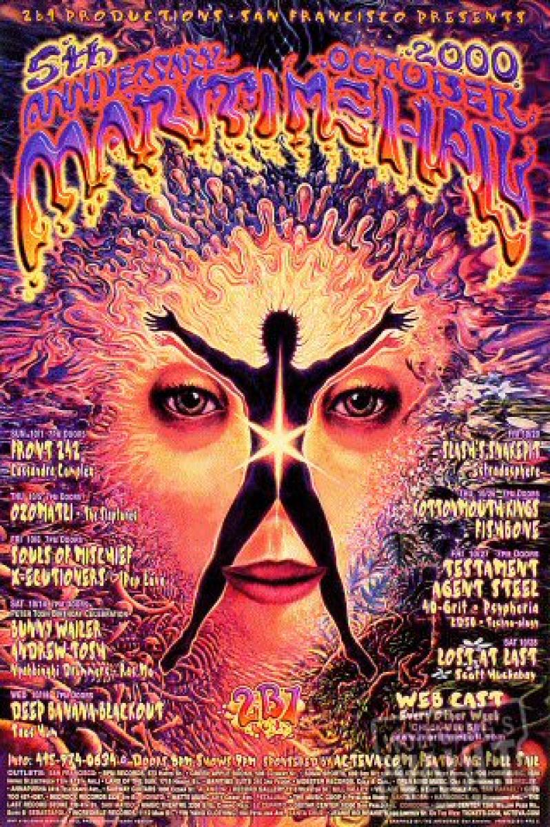 Front 242 Vintage Concert Poster from Maritime Hall, Oct 1, 2000 at ...