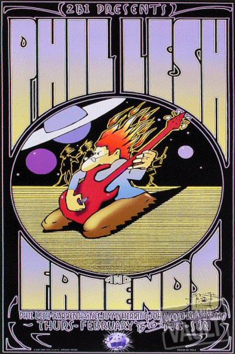 Phil Lesh & Friends Vintage Concert Poster from Maritime Hall, Feb 15 ...