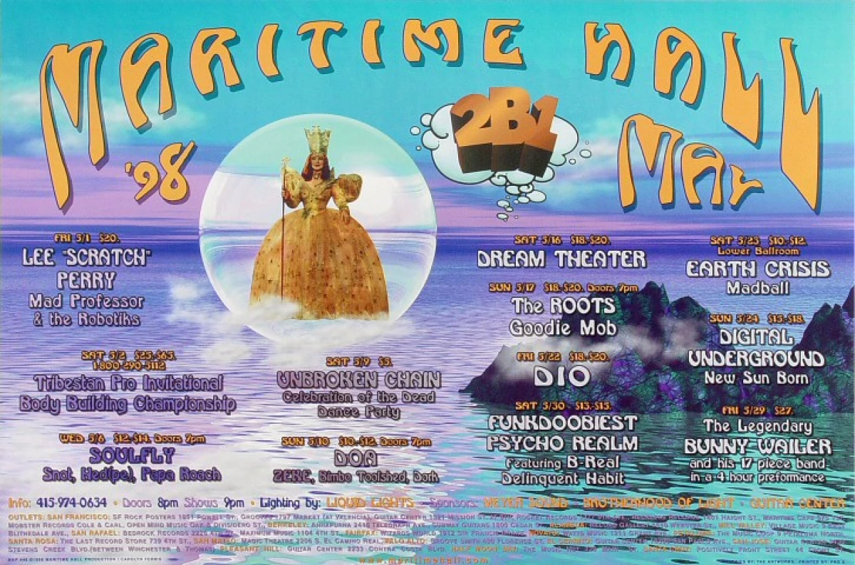 Lee "Scratch" Perry Vintage Concert Poster from Maritime Hall, May 1 ...