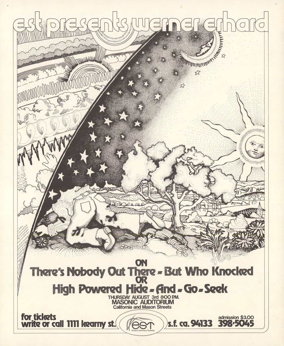 Werner Erhard Vintage Concert Poster from Masonic Auditorium, Aug 3 ...