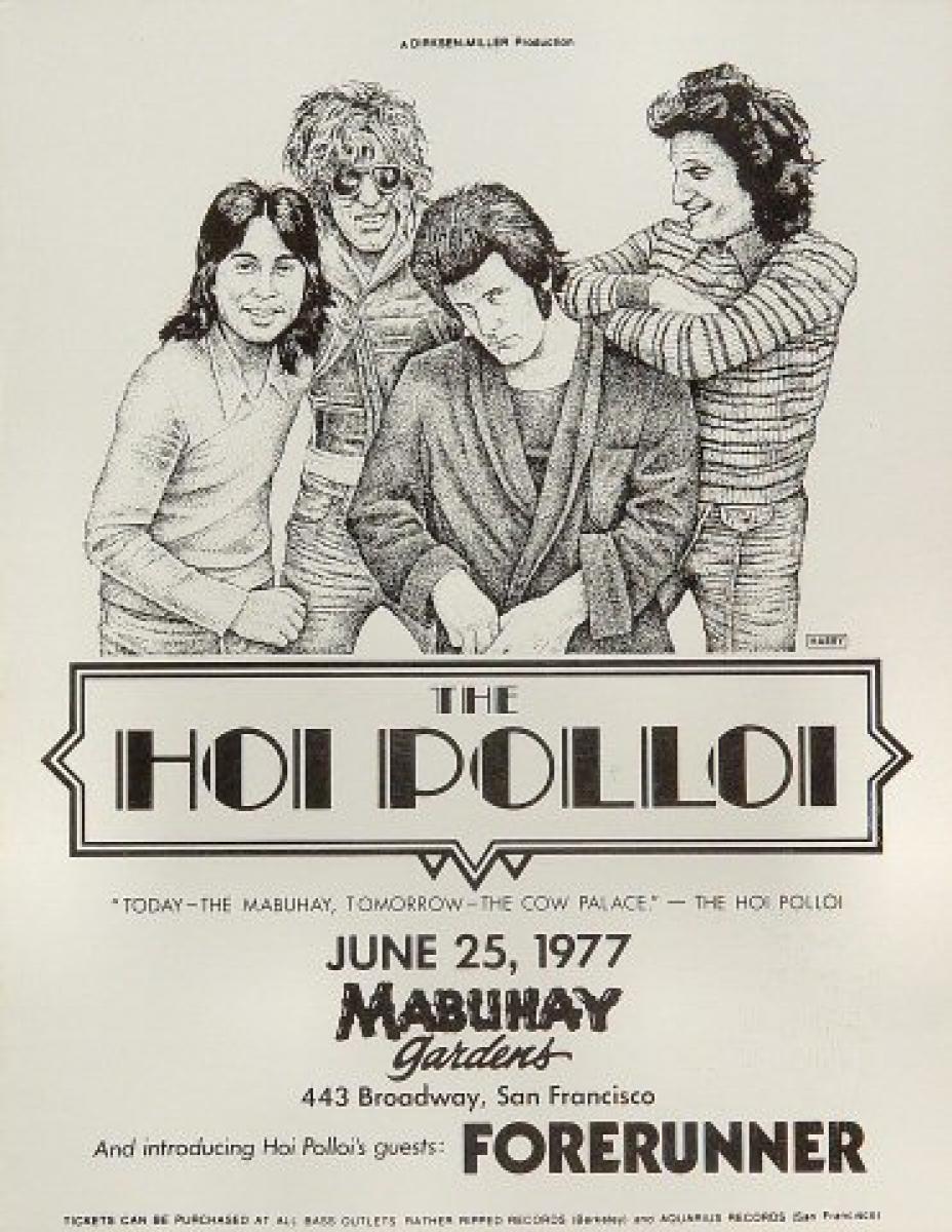 The Hoi Polloi Vintage Concert Handbill from Mabuhay Gardens, Jun 25 ...