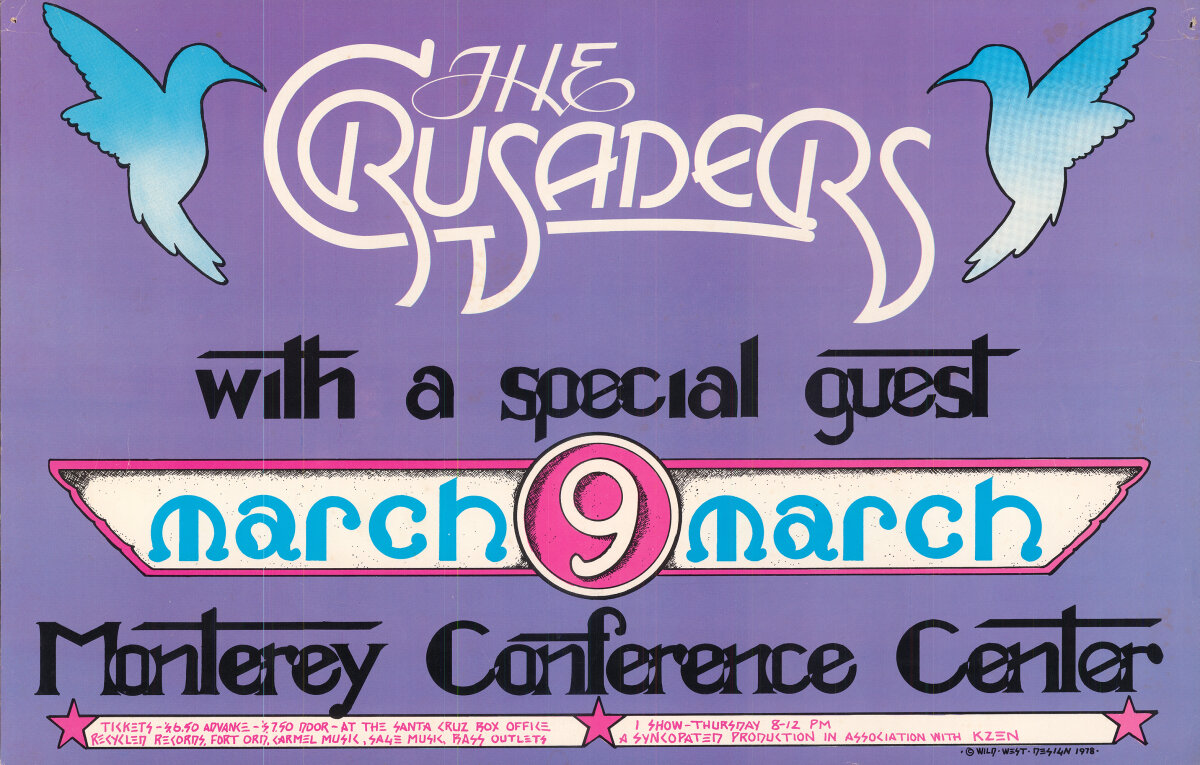 The Crusaders Vintage Concert Poster from Monterey Conference Center ...