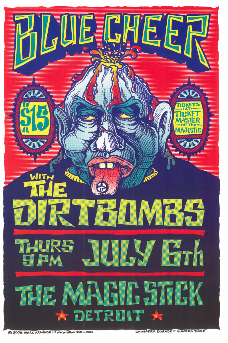 Blue Cheer Vintage Concert Poster, Oct 24, 2008 at Wolfgang's