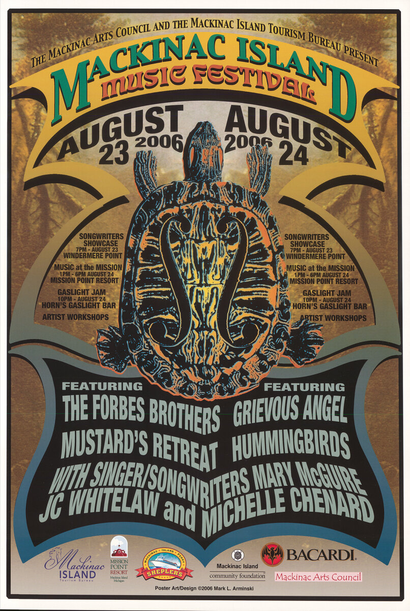Mackinac Island Music Festival Vintage Concert Poster, Aug 23, 2006 at ...