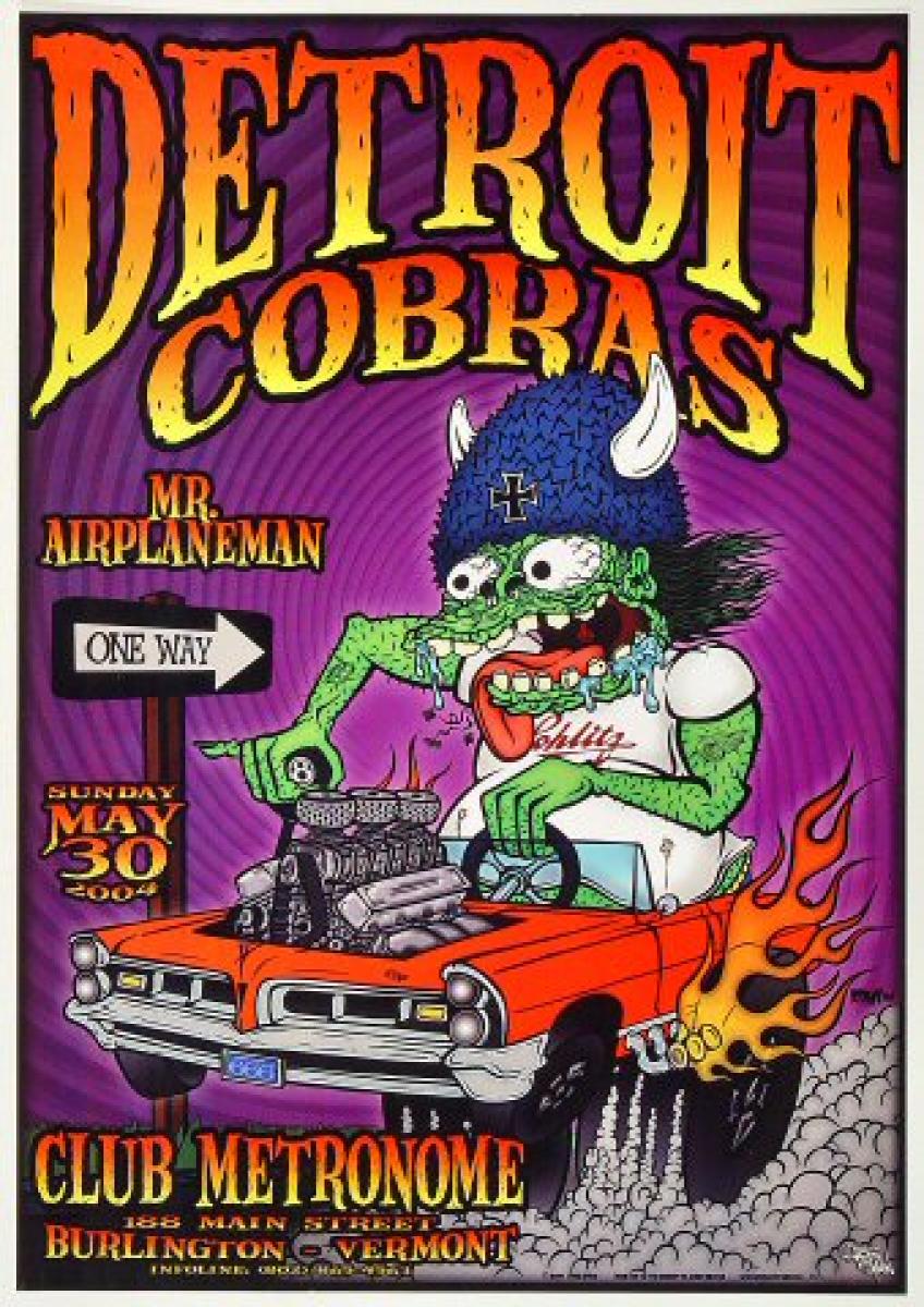 The Detroit Cobras Vintage Concert Poster from Club Metronome, May 30 ...