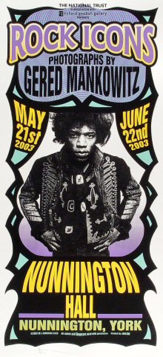 Gered Mankowitz Vintage Concert Silkscreen from Nunnington Hall, May 21 ...