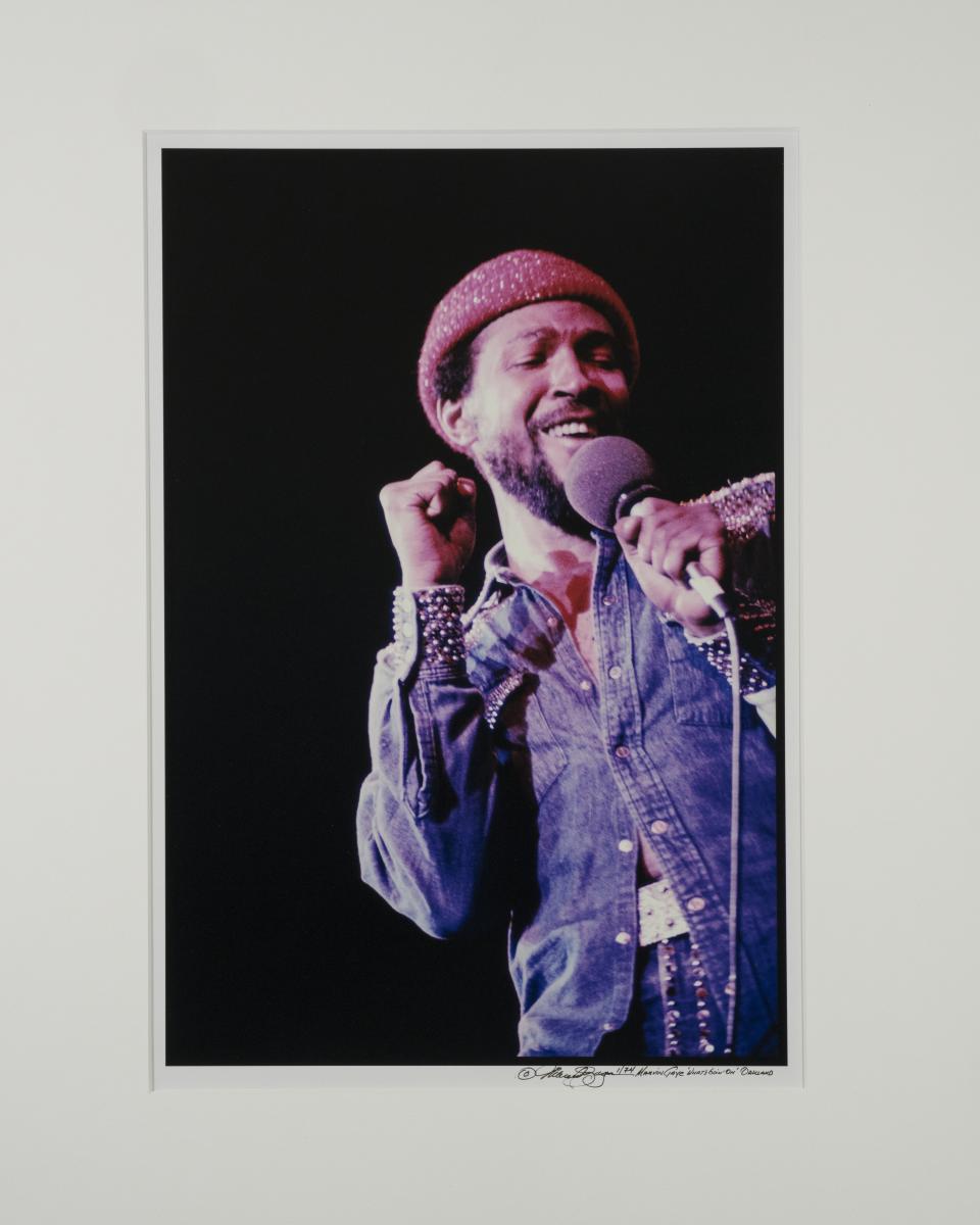 Marvin Gaye Vintage Concert Photo Fine Art Print from Oakland Coliseum ...