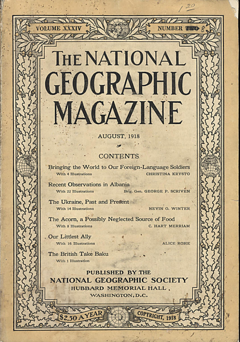 National Geographic | August 1918 at Wolfgang's