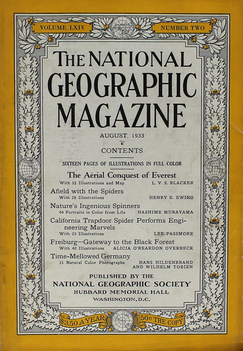 National Geographic | August 1933 at Wolfgang's
