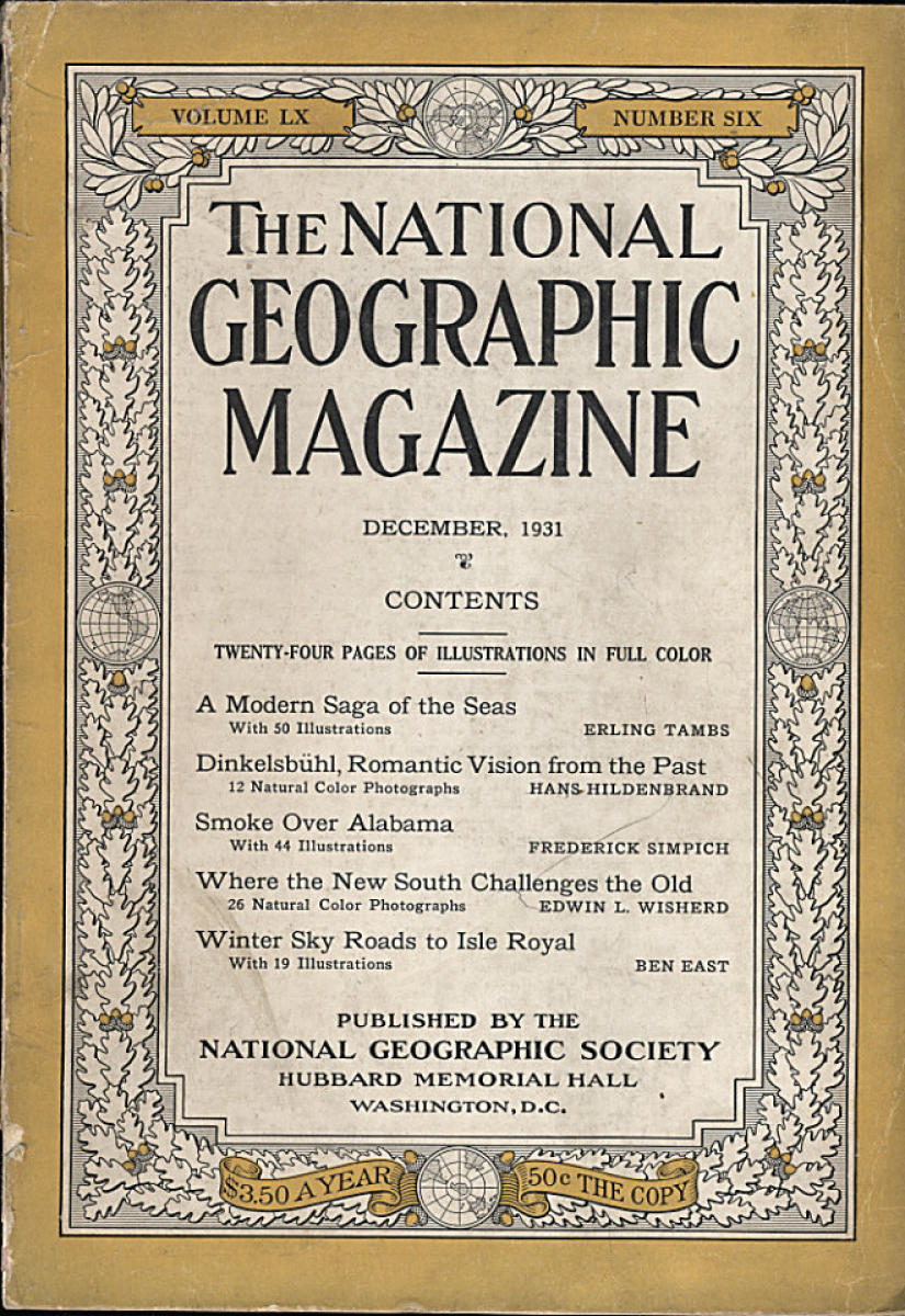 National Geographic | December 1931 at Wolfgang's