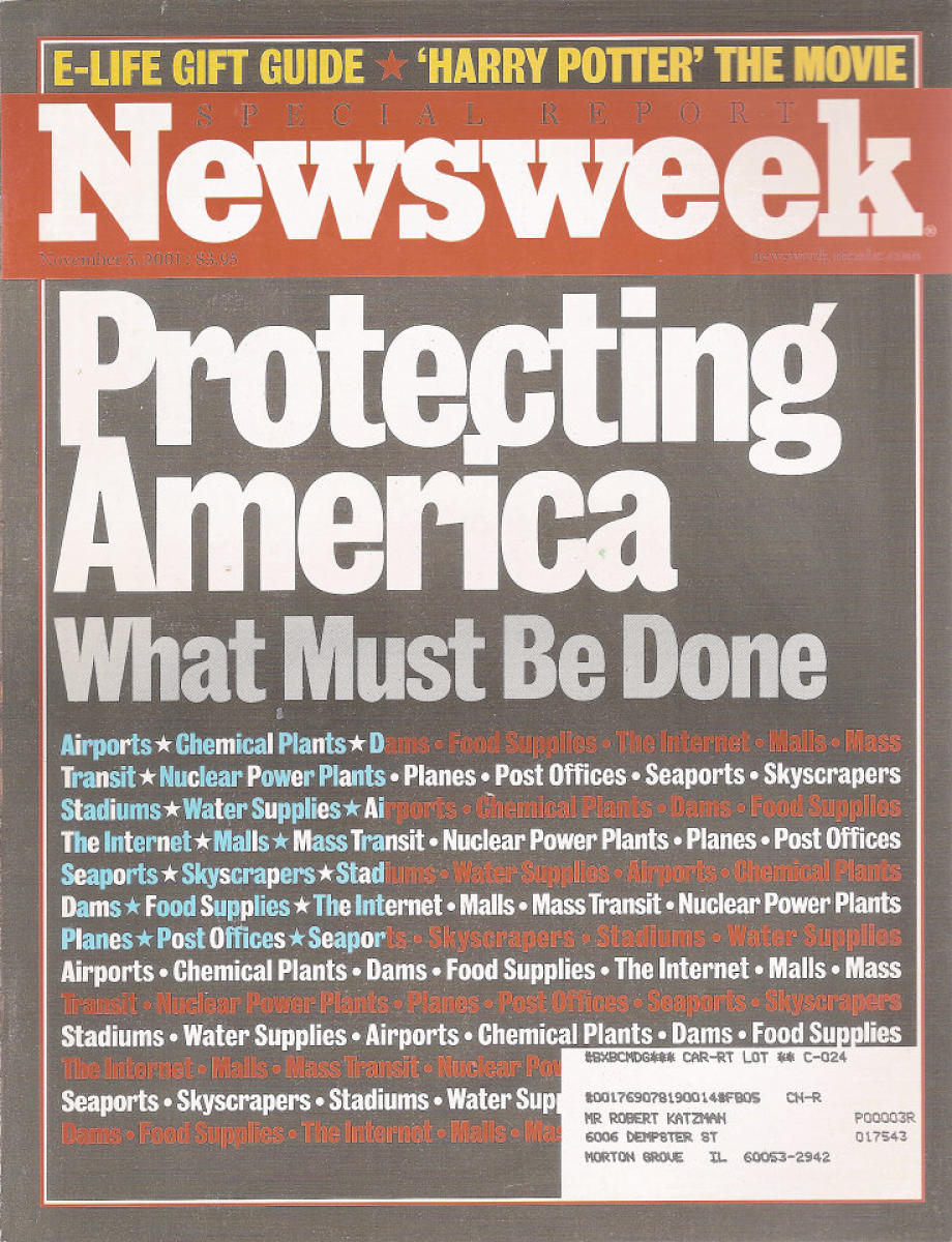 Newsweek | November 5, 2001 at Wolfgang's