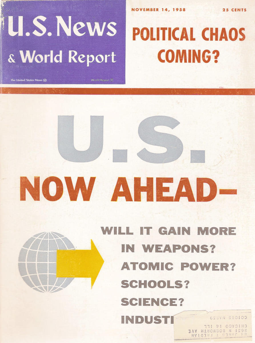 U.S. News & World Report | November 14, 1958 at Wolfgang's