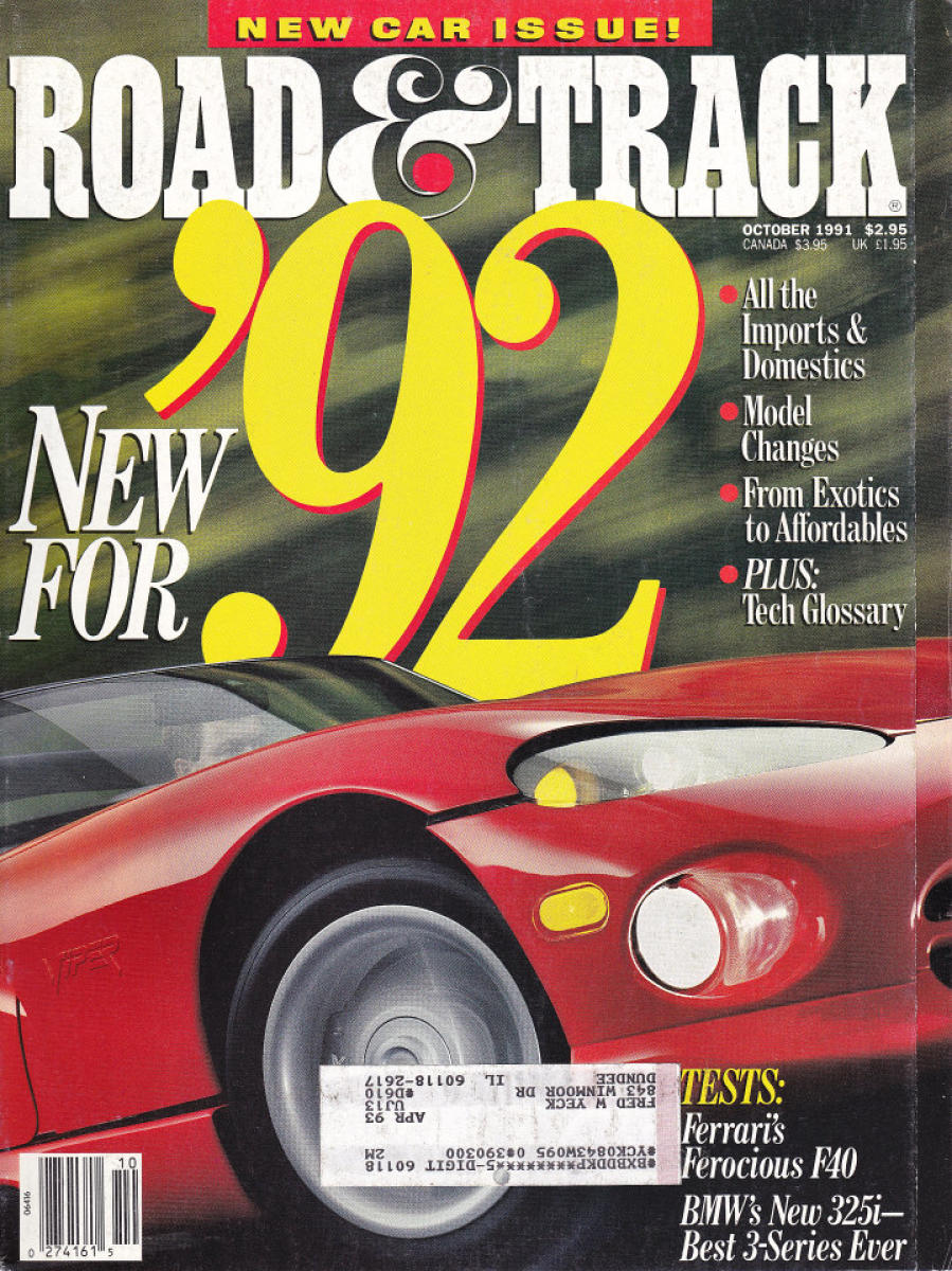 Road & Track | October 1991 at Wolfgang's