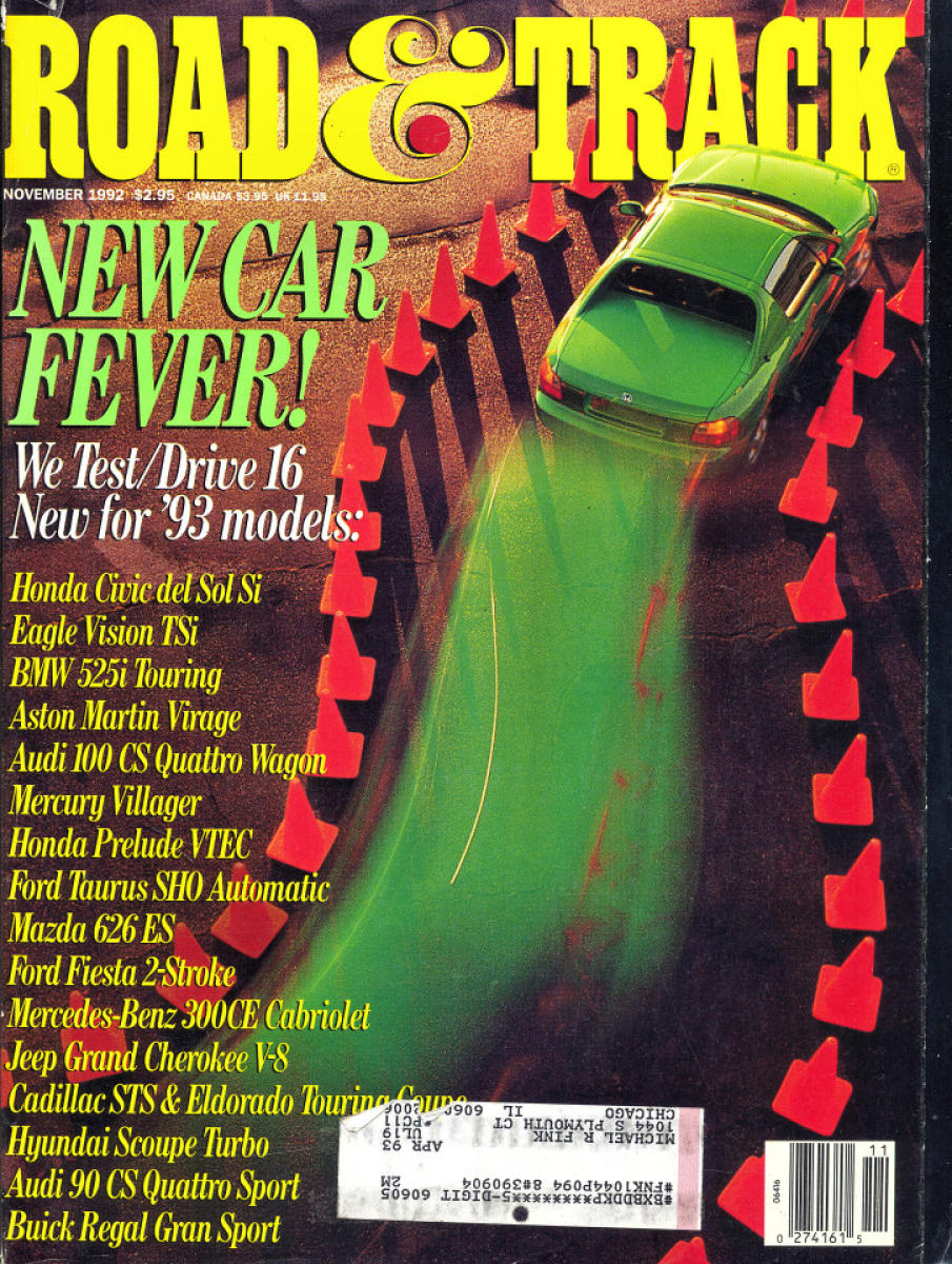 Road & Track | November 1992 at Wolfgang's