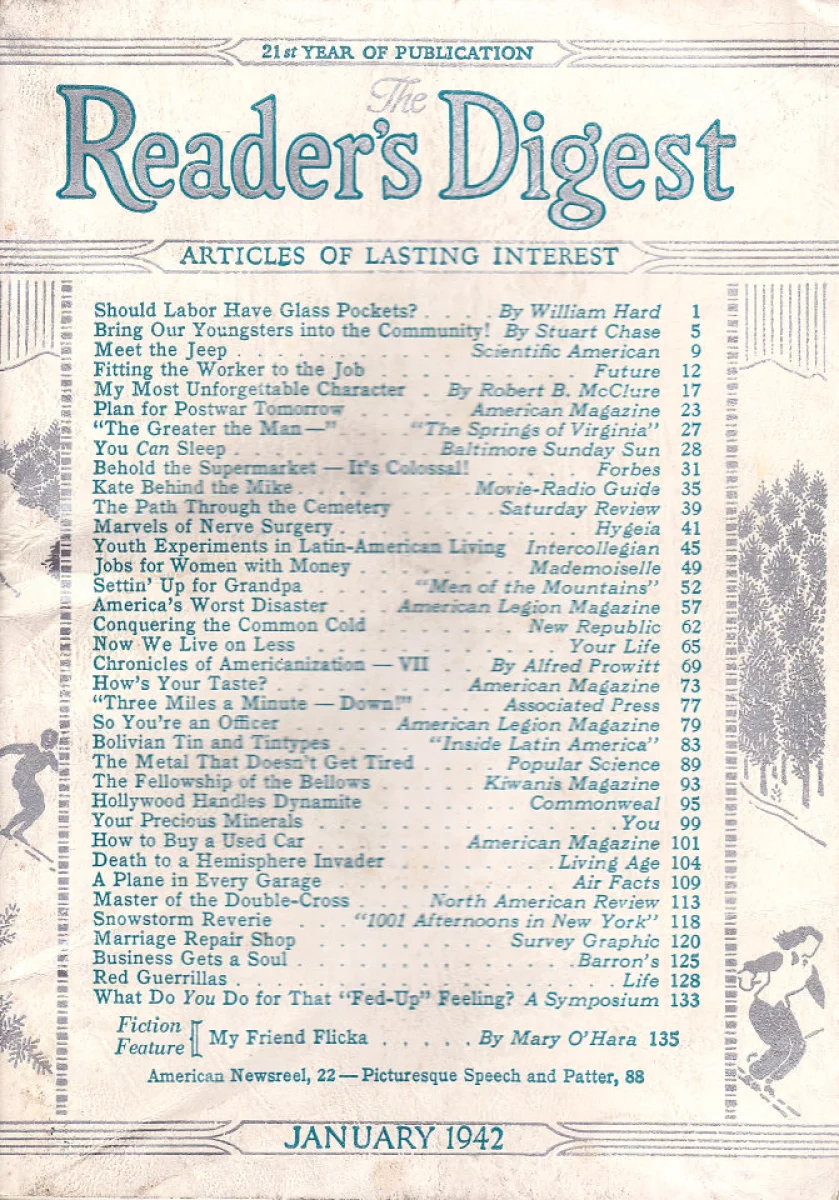 Readers Digest | January 1942 at Wolfgang's