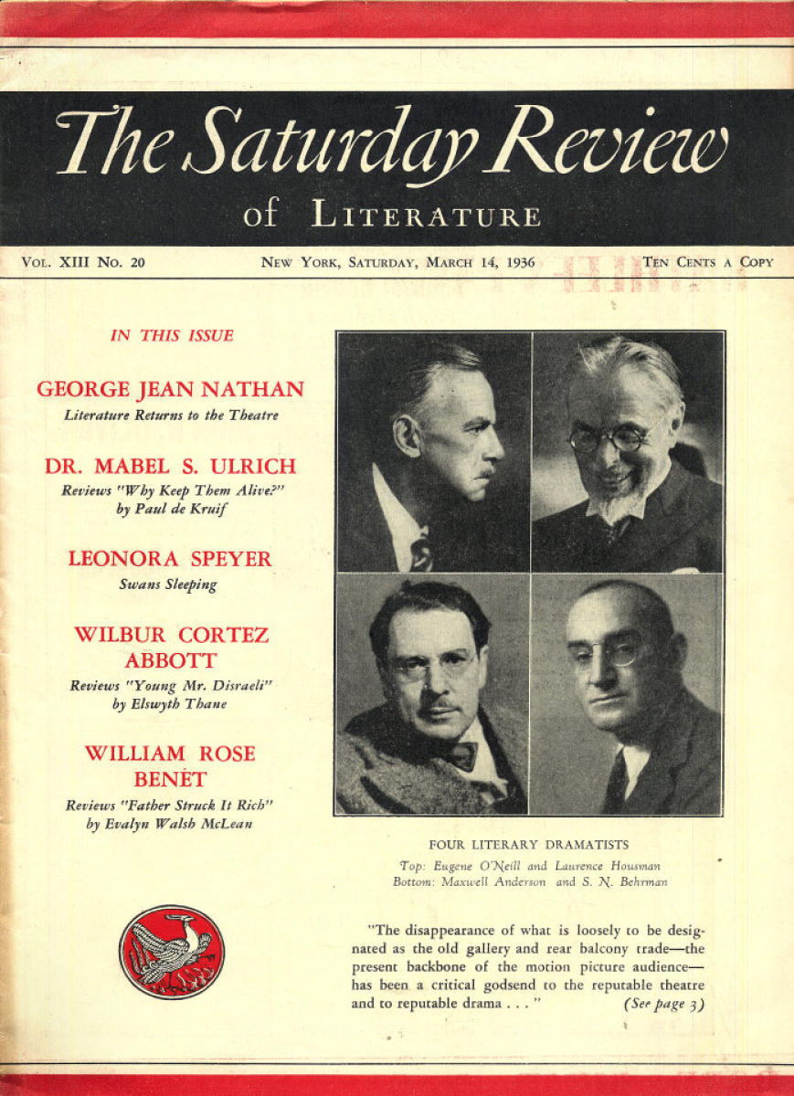 The Saturday Review | March 14, 1936 at Wolfgang's