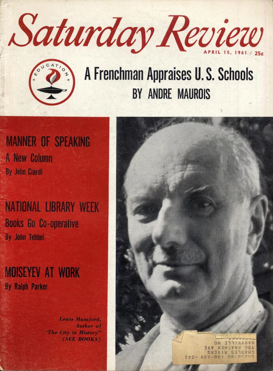 The Saturday Review | April 15, 1961 at Wolfgang's