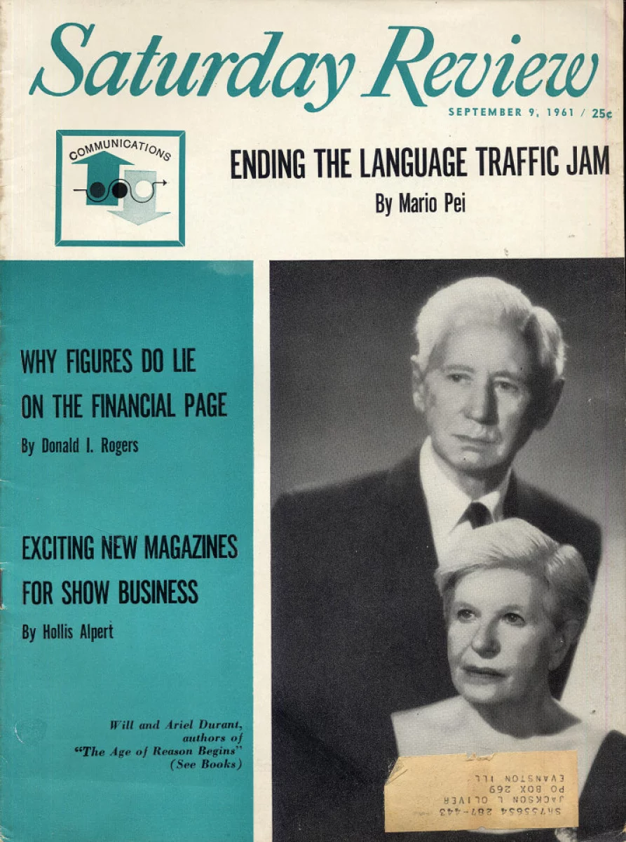 The Saturday Review | September 9, 1961 at Wolfgang's