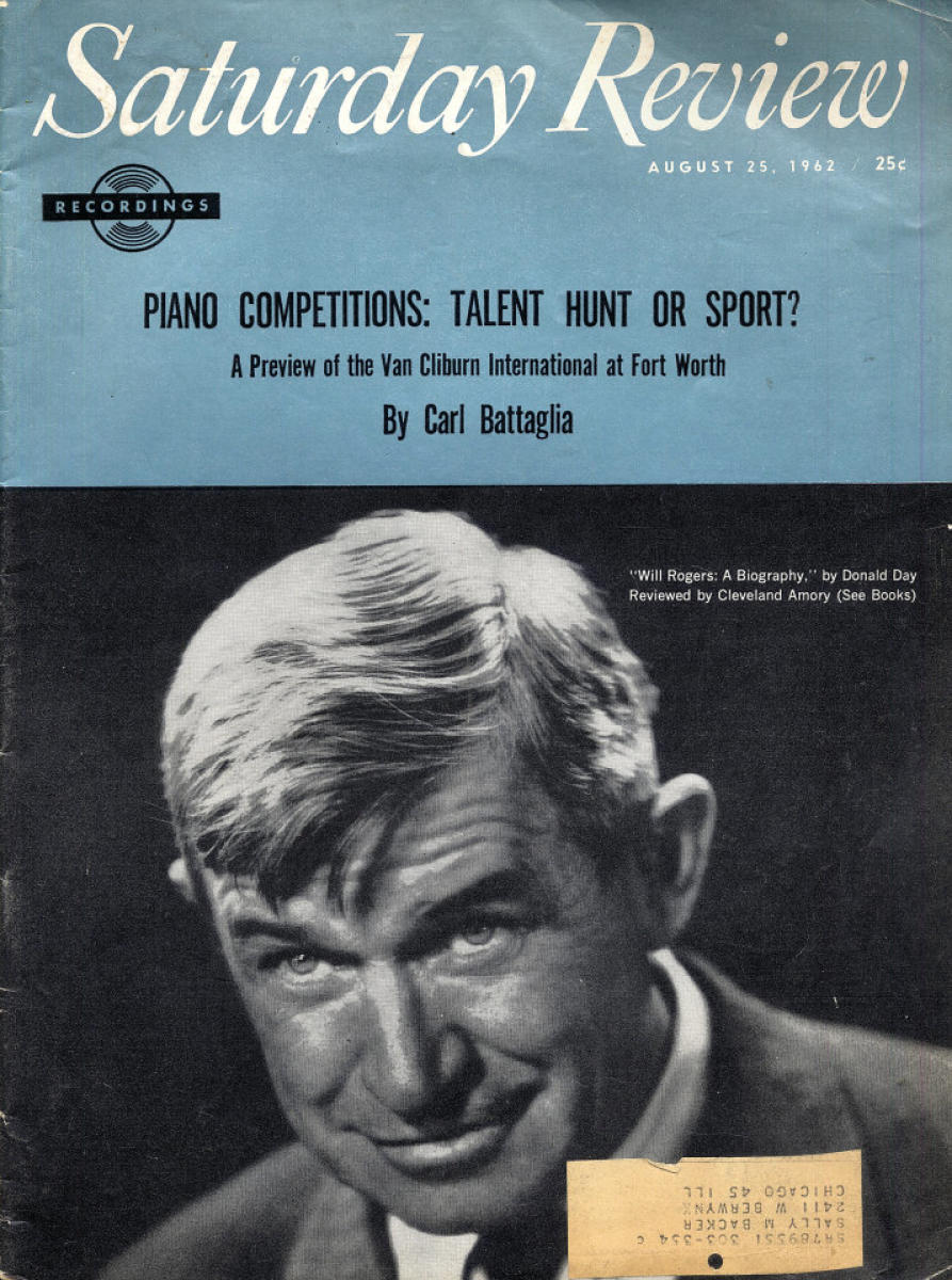 The Saturday Review | August 25, 1962 at Wolfgang's