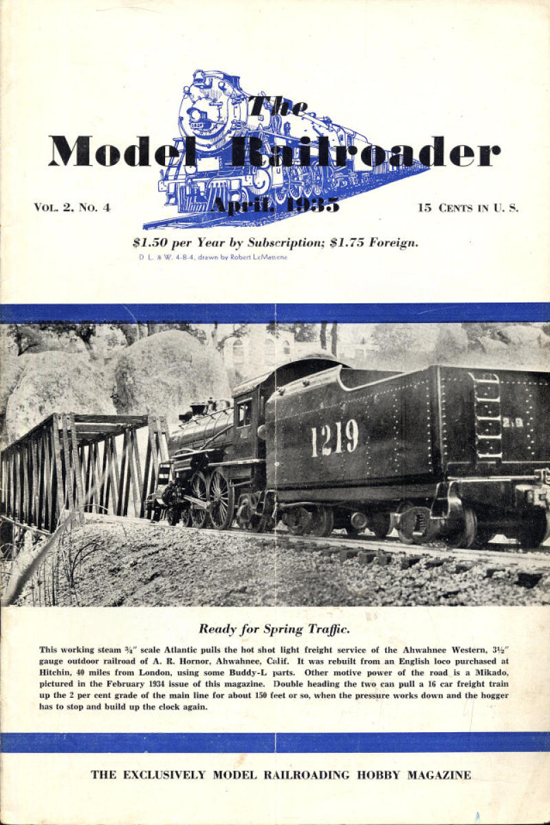 Model Railroader | April 1935 at Wolfgang's