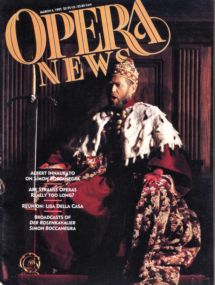 Opera News | March 4, 1995 at Wolfgang's