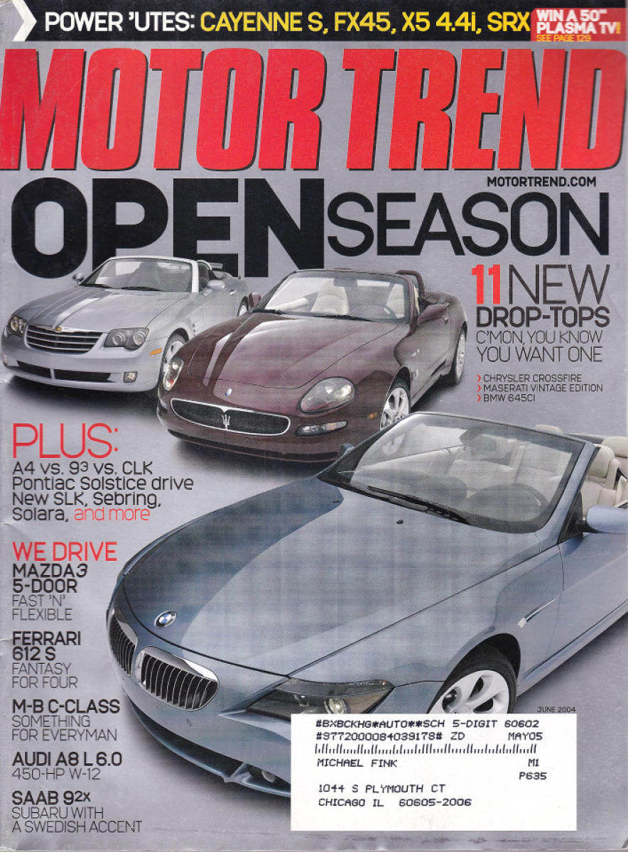 Motor Trend | June 2004 at Wolfgang's