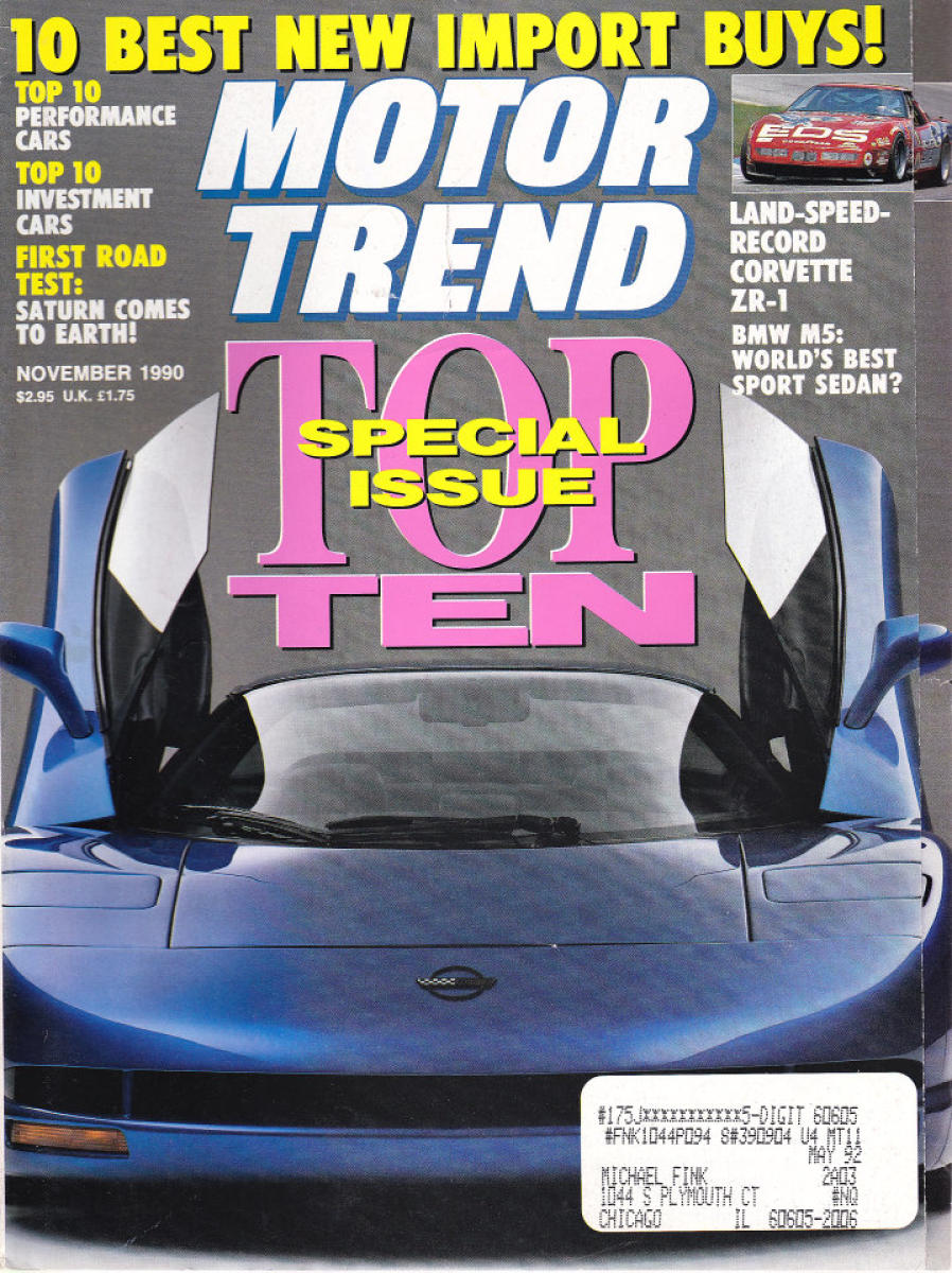 Motor Trend | November 1990 at Wolfgang's