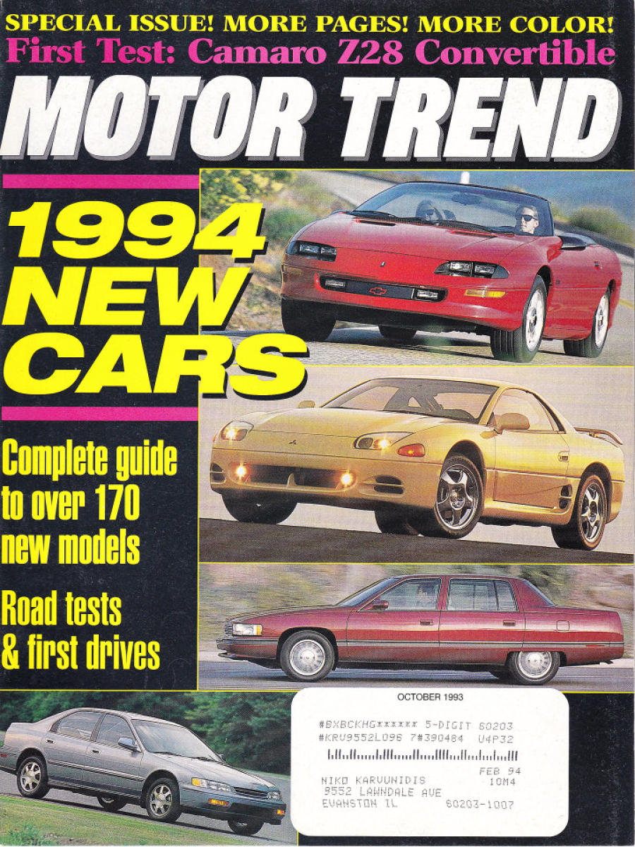 Motor Trend | October 1993 at Wolfgang's